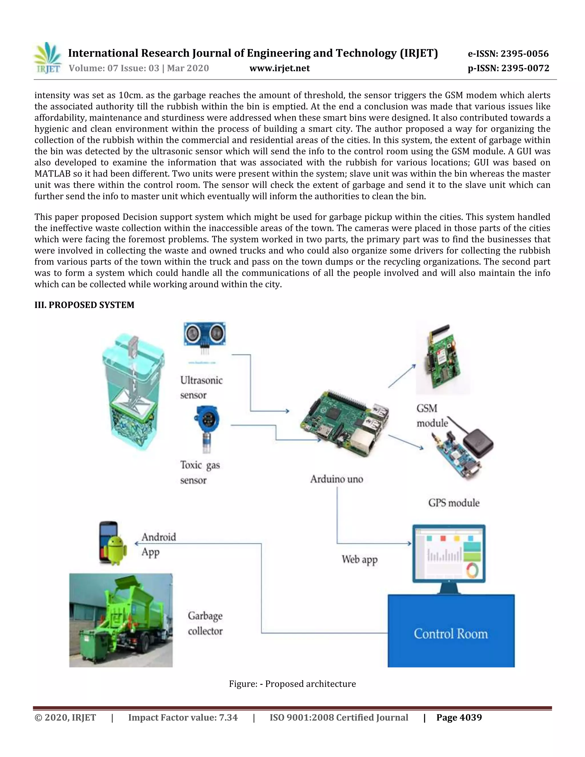IRJET - Smart Dustbin for Smart Cities | PDF