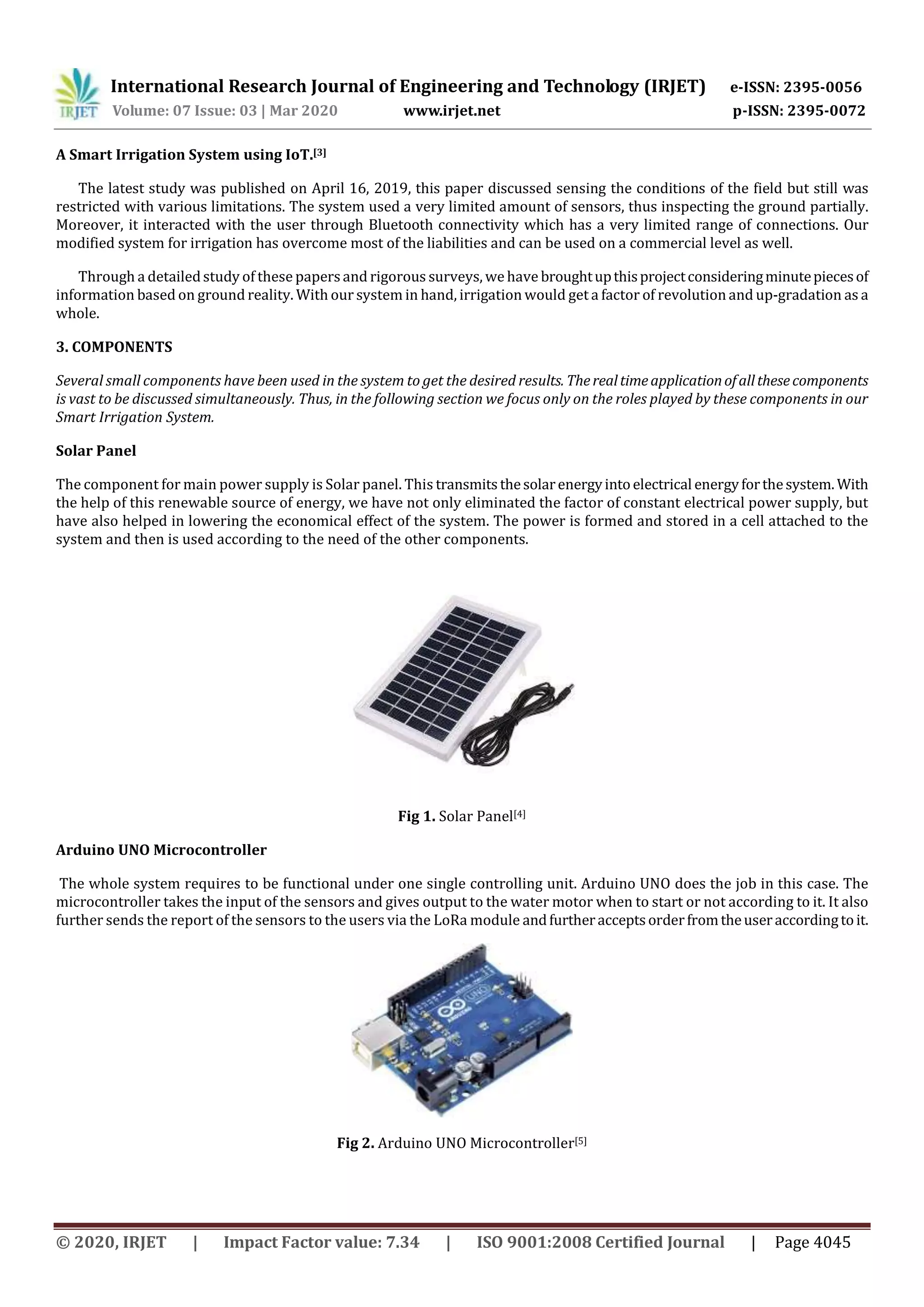 IRJET - A Study on Smart Irrigation System using IoT & Machine Learning ...