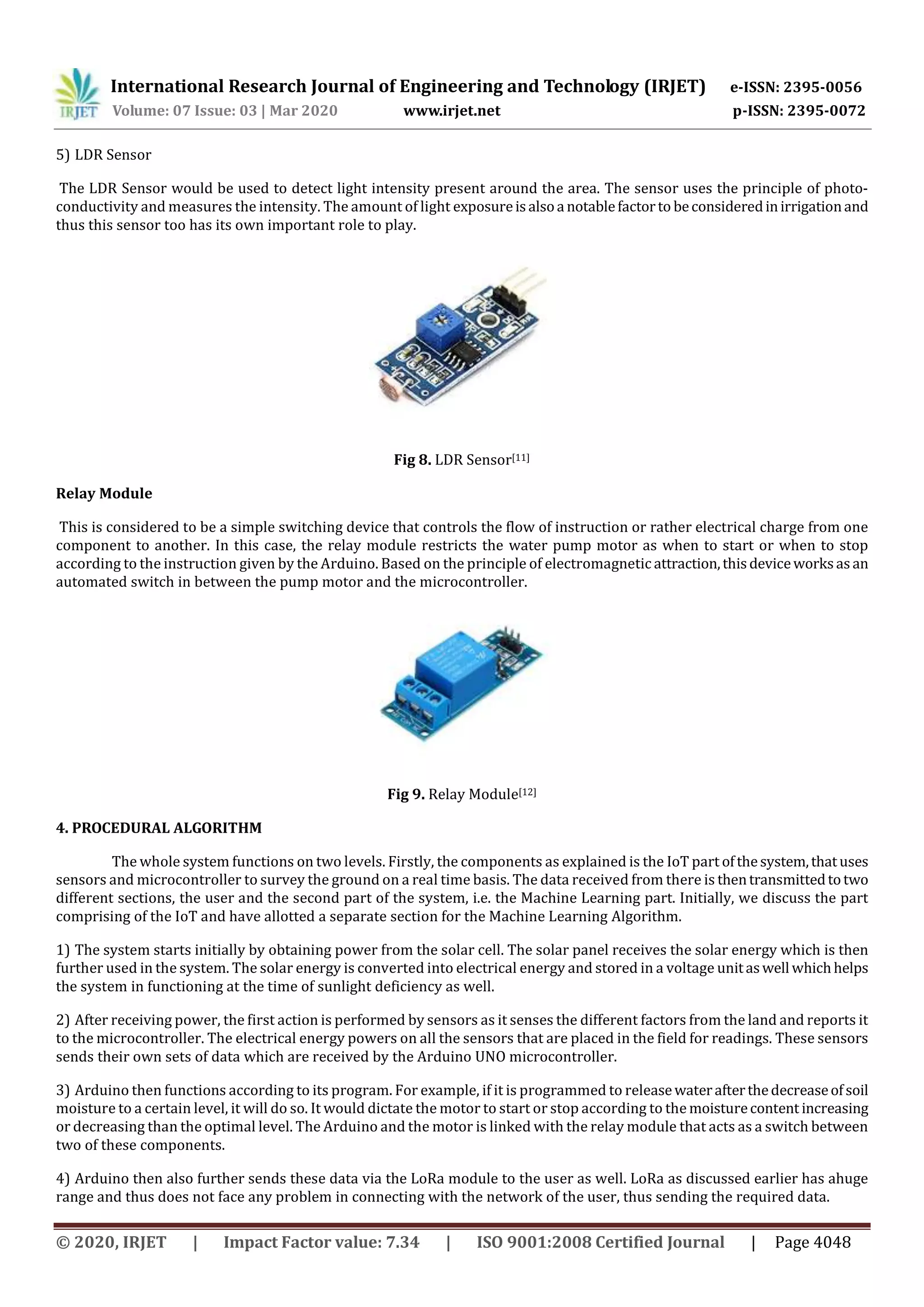 IRJET - A Study on Smart Irrigation System using IoT & Machine Learning ...