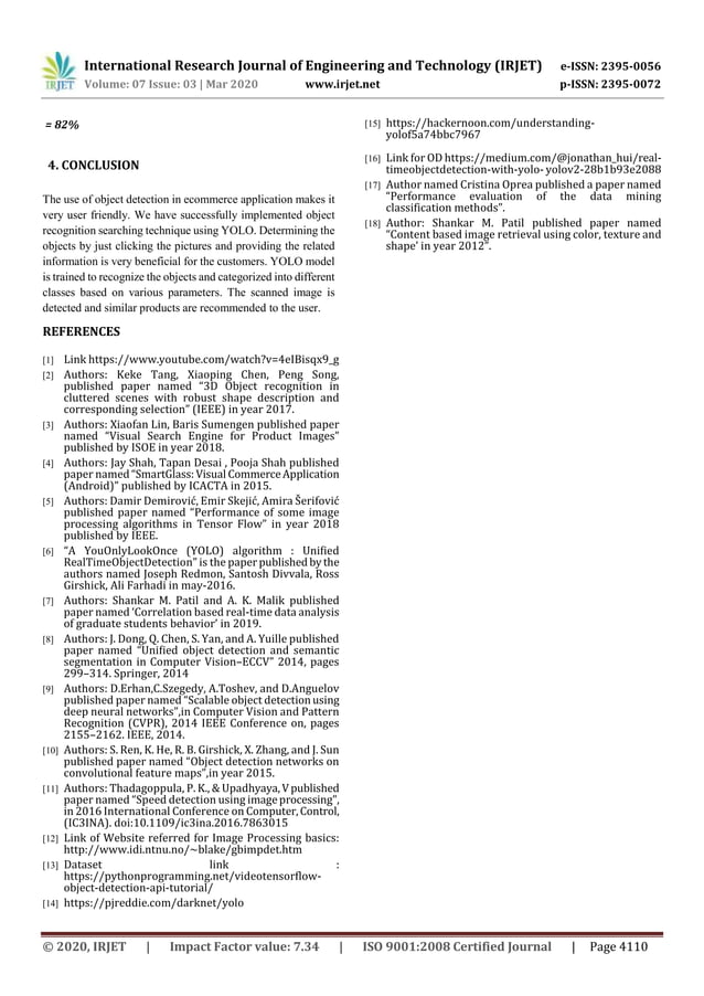 IRJET - Visual E-Commerce Application using Deep Learning | PDF