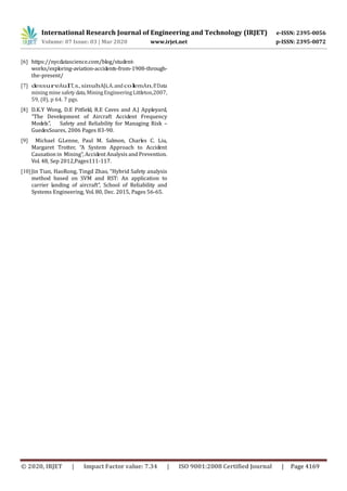 IRJET - Airplane Crash Analysis and Prediction using Machine Learning | PDF