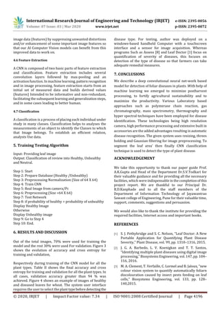 IRJET - Disease Detection in Plant using Machine Learning | PDF