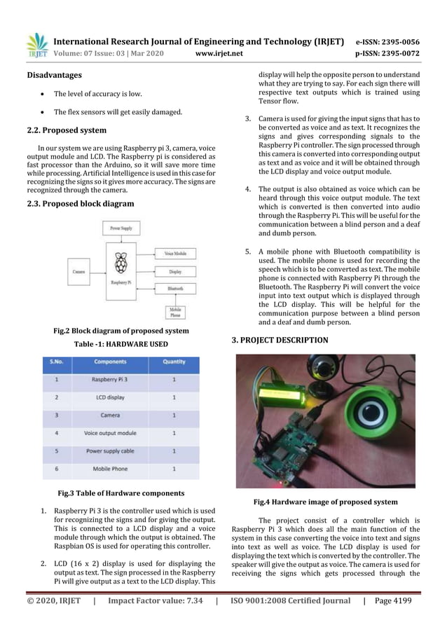 IRJET - Sign Language Recognition System | PDF | Computer Peripherals ...