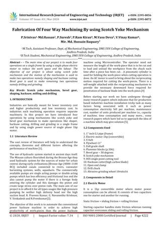 IRJET - Fabrication of Four Way Machining by using Scotch Yoke ...