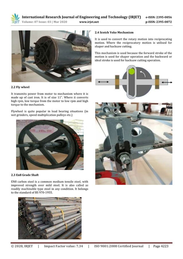 IRJET - Fabrication of Four Way Machining by using Scotch Yoke ...