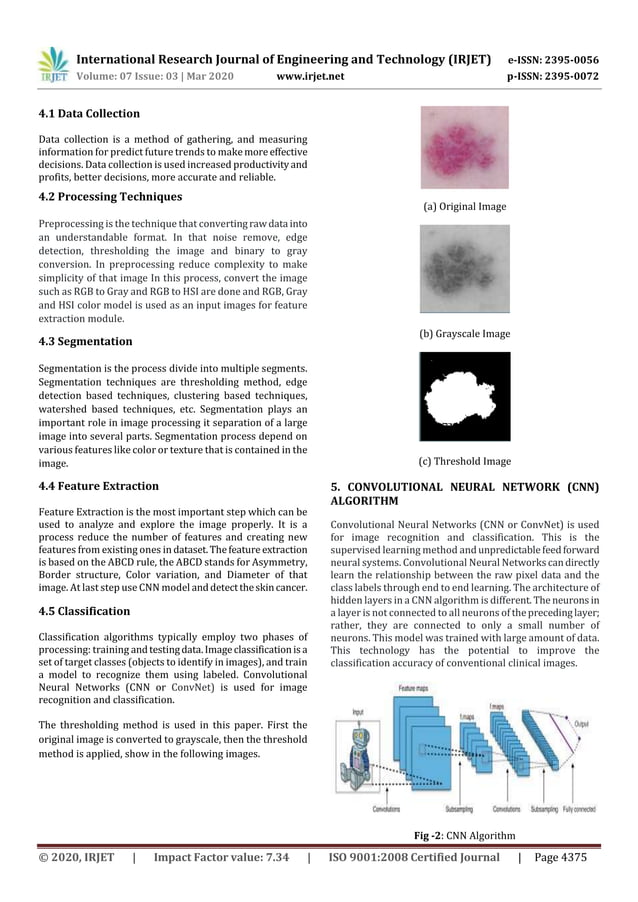 Irjet Detection Of Skin Cancer Using Convolutional Neural Network Pdf