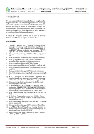 IRJET - Storytelling App for Children with Hearing Impairment using ...