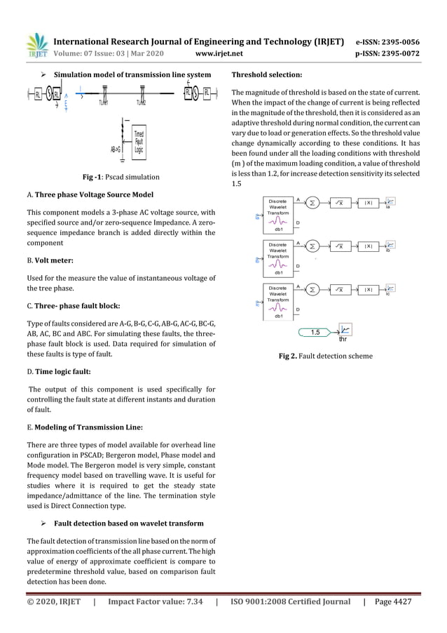 IRJET - Transmission Line Fault Classification using DWT | PDF | Power and Energy Industry ...