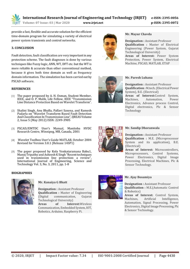 IRJET - Transmission Line Fault Classification using DWT | PDF | Power and Energy Industry ...