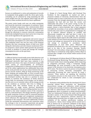 IRJET - IoT based Smart Monitoring in Distribution System | PDF