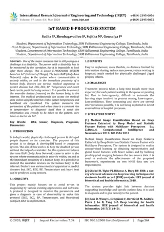IRJET - IoT based E-Prognosis System | PDF