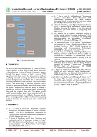 IRJET - Online Product Scoring based on Sentiment based Review Analysis | PDF
