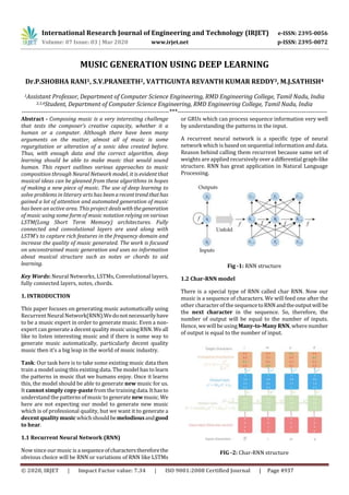 IRJET - Music Generation using Deep Learning | PDF