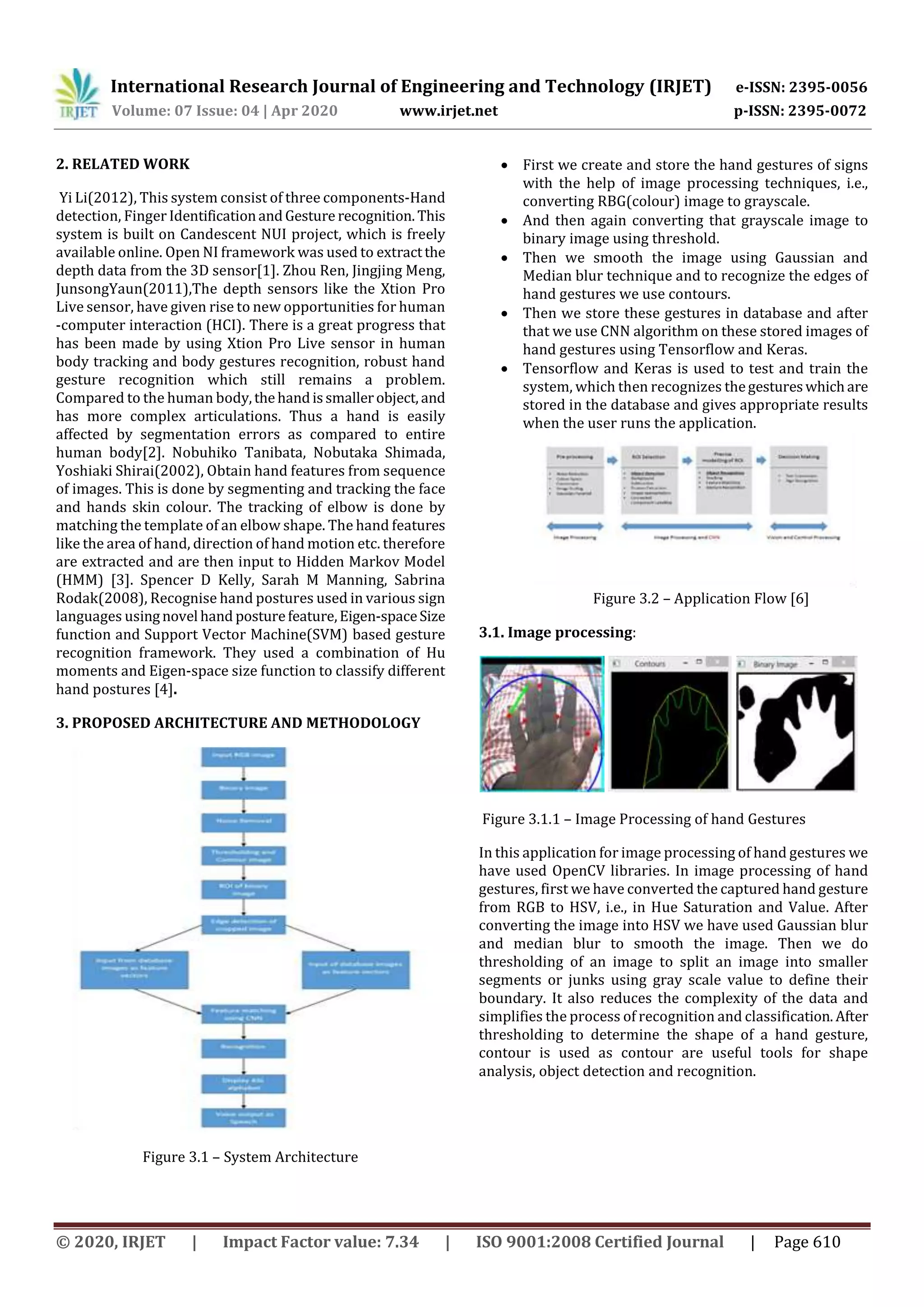 IRJET - Sign Language Text to Speech Converter using Image Processing ...