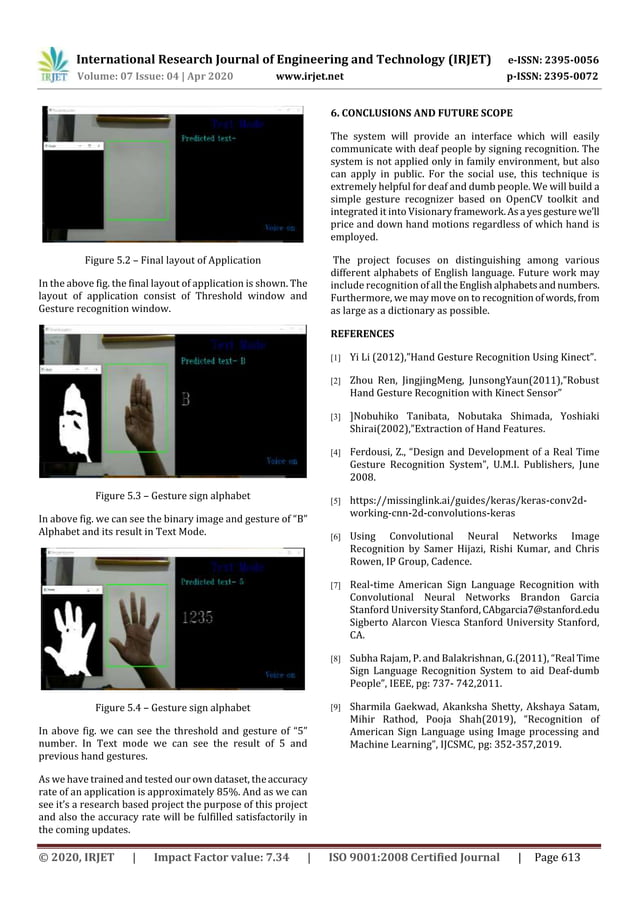 IRJET - Sign Language Text to Speech Converter using Image Processing ...