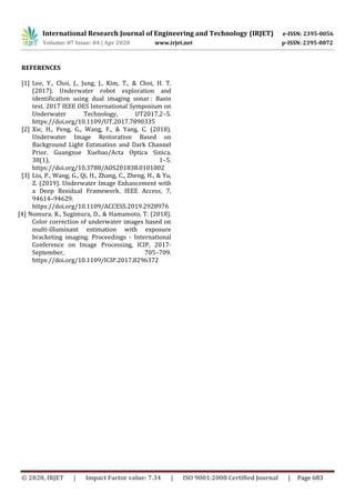 IRJET - Underwater Object Identification using Matlab and Machine | PDF