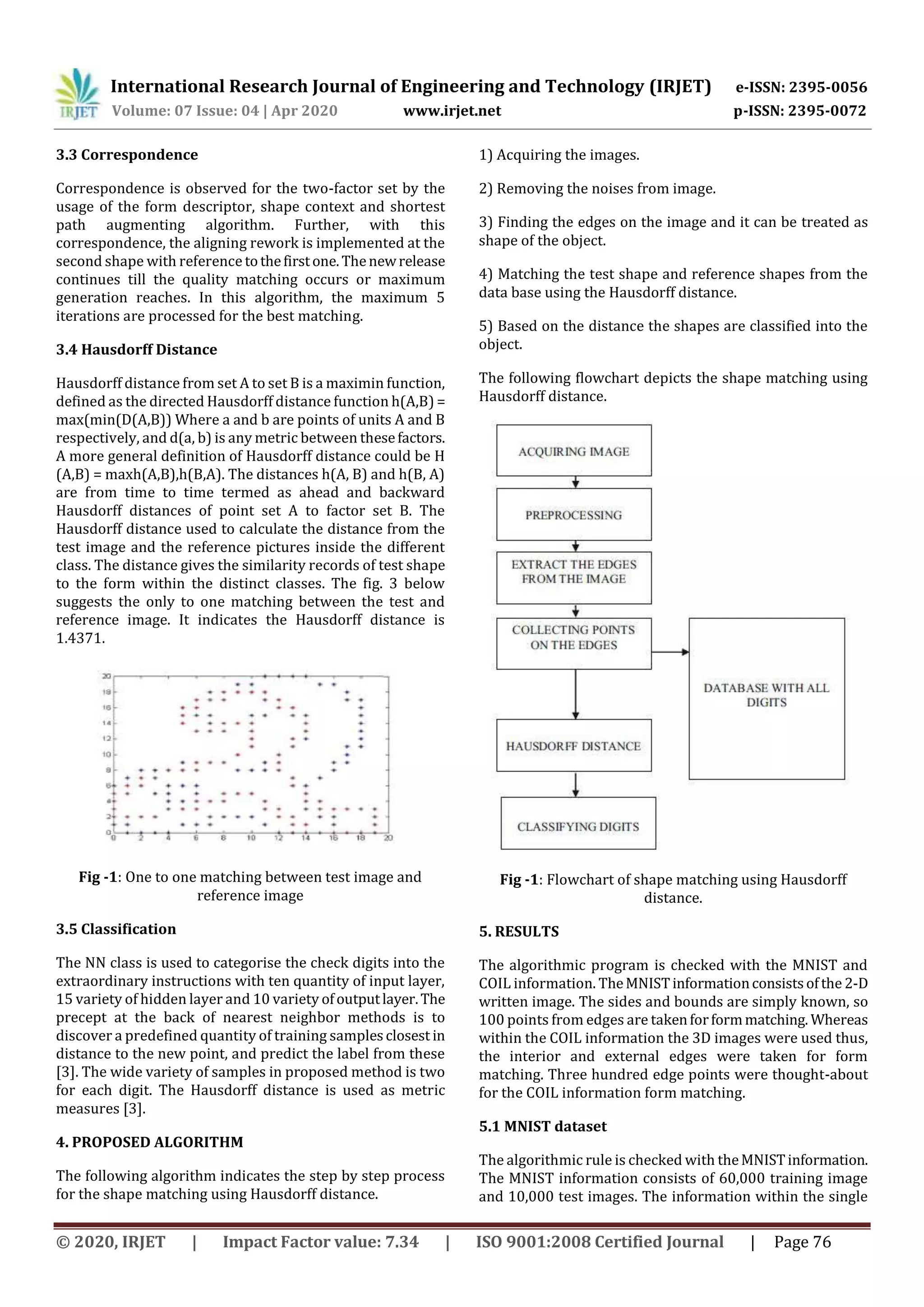 Irjet Object Detection Using Hausdorff Distance Pdf 