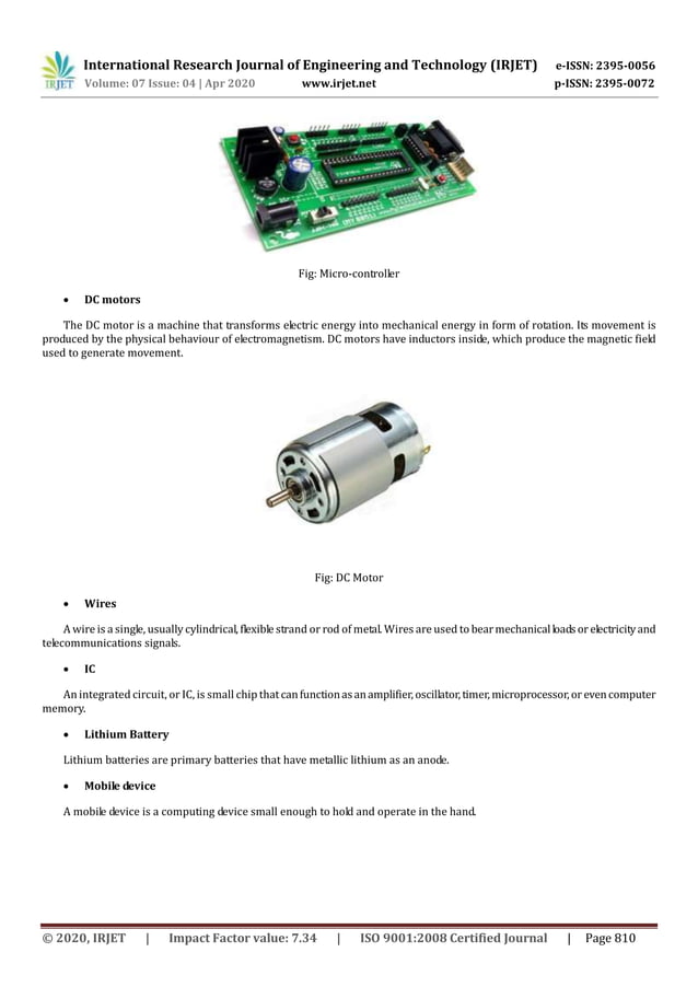 IRJET - Robotic Car for Avoidance and Detection of Obstacles using IR ...