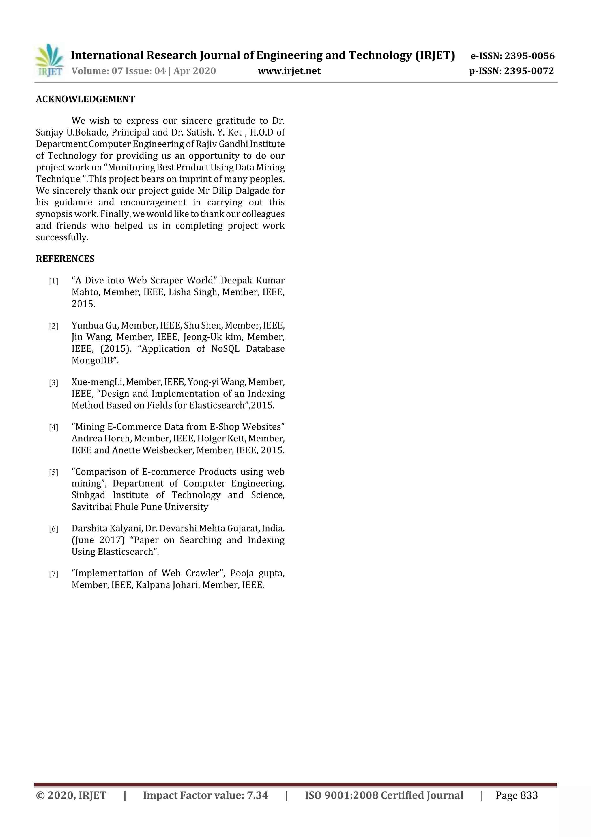 IRJET - Monitoring Best Product using Data Mining Technique | PDF