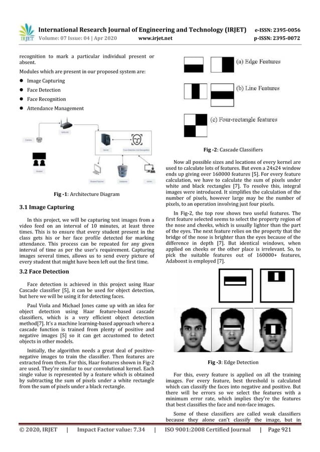 IRJET - Automated Attendance System using Multiple Face Detection and Recognition | PDF