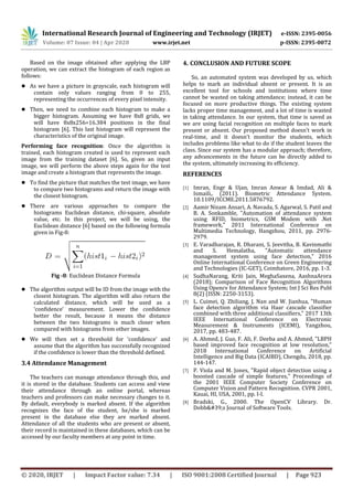 IRJET - Automated Attendance System using Multiple Face Detection and ...