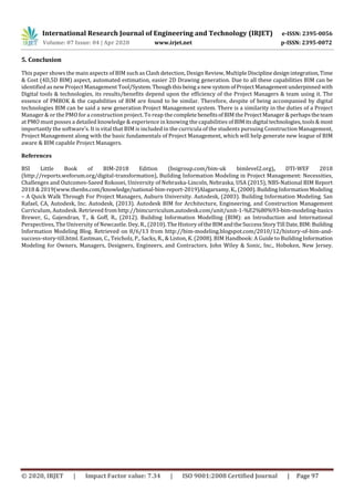 IRJET- Digital Engineering & Project Management for AEC Industry using ...