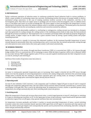 IRJET - Overheat Protection of Induction Motor | PDF