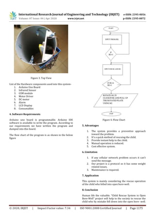 IRJET - Child Rescue System in Open Bore-Well using Arduino Uno | PDF | Home Appliances | Home ...