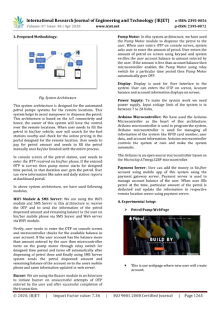 IRJET - Automatized IoT based E-Petrol Pump | PDF | Gasoline Prices ...