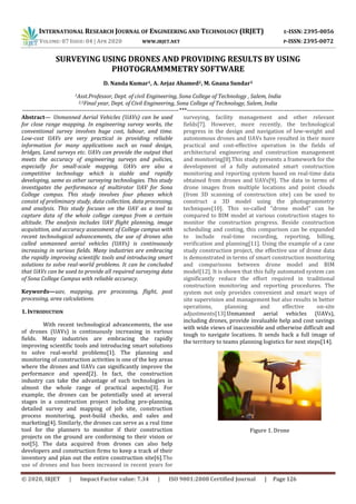 IRJET- Surveying using Drones and Providing Results by using Photogrammmetry Software | PDF ...