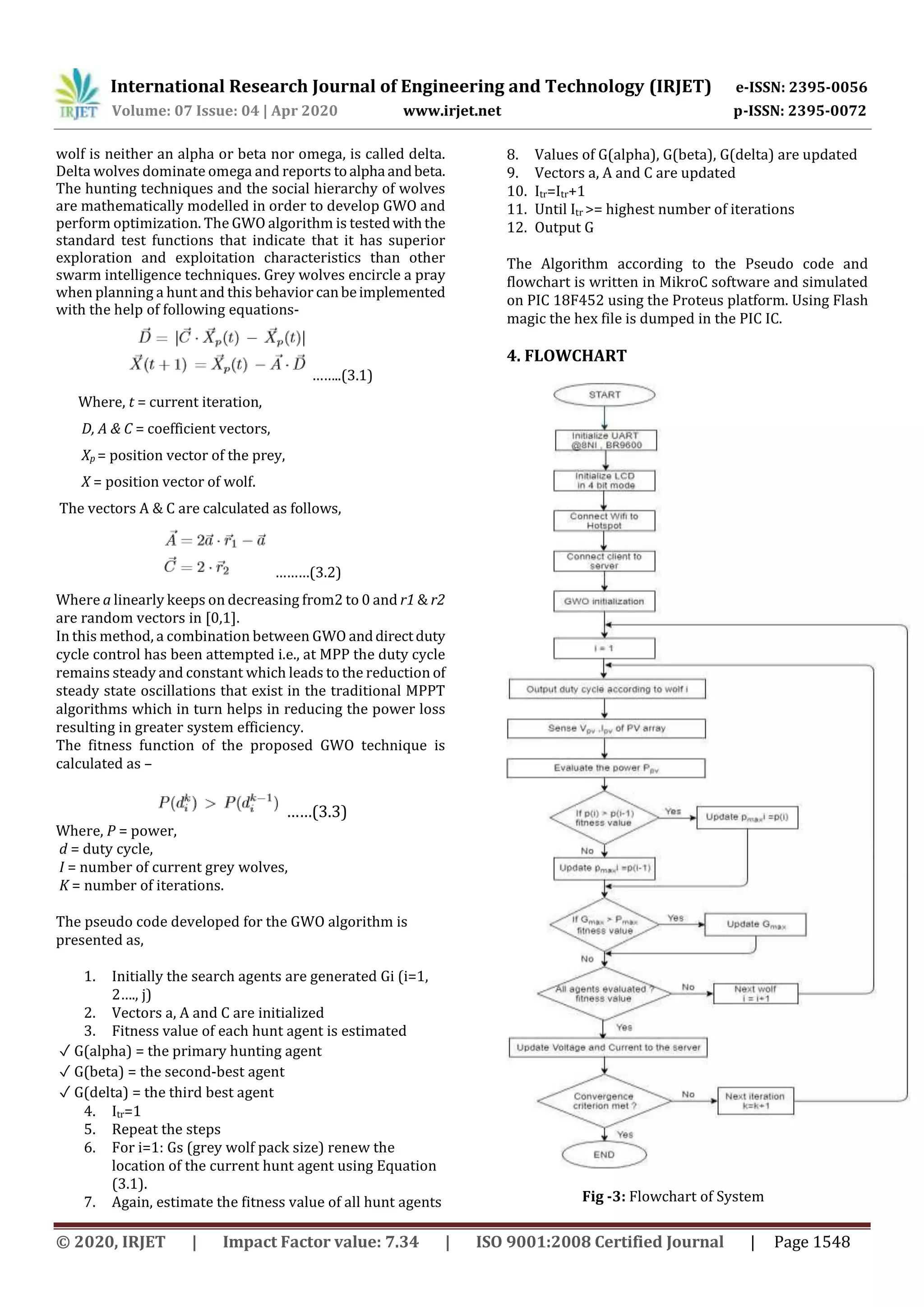 Irjet Design And Implementation Of Heuristic Based Mppt Algorithm Under