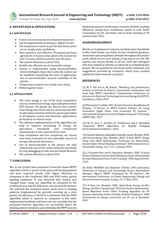 IRJET - Design & Implementation of Heuristic based MPPT Algorithm under Partial Shading ...