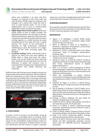 IRJET - Netflix - The Turnaround Story | PDF