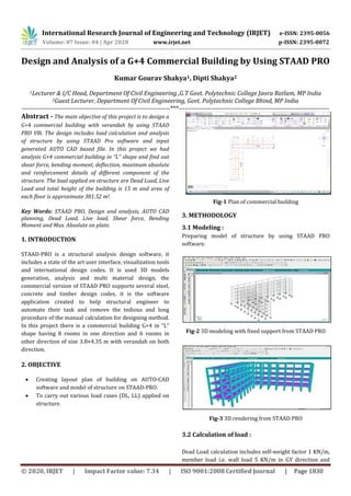IRJET - Design and Analysis of a G+4 Commercial Building by using STAAD ...