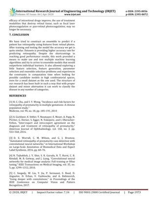 IRJET - Classification of Retinopathy using Machine Learning | PDF