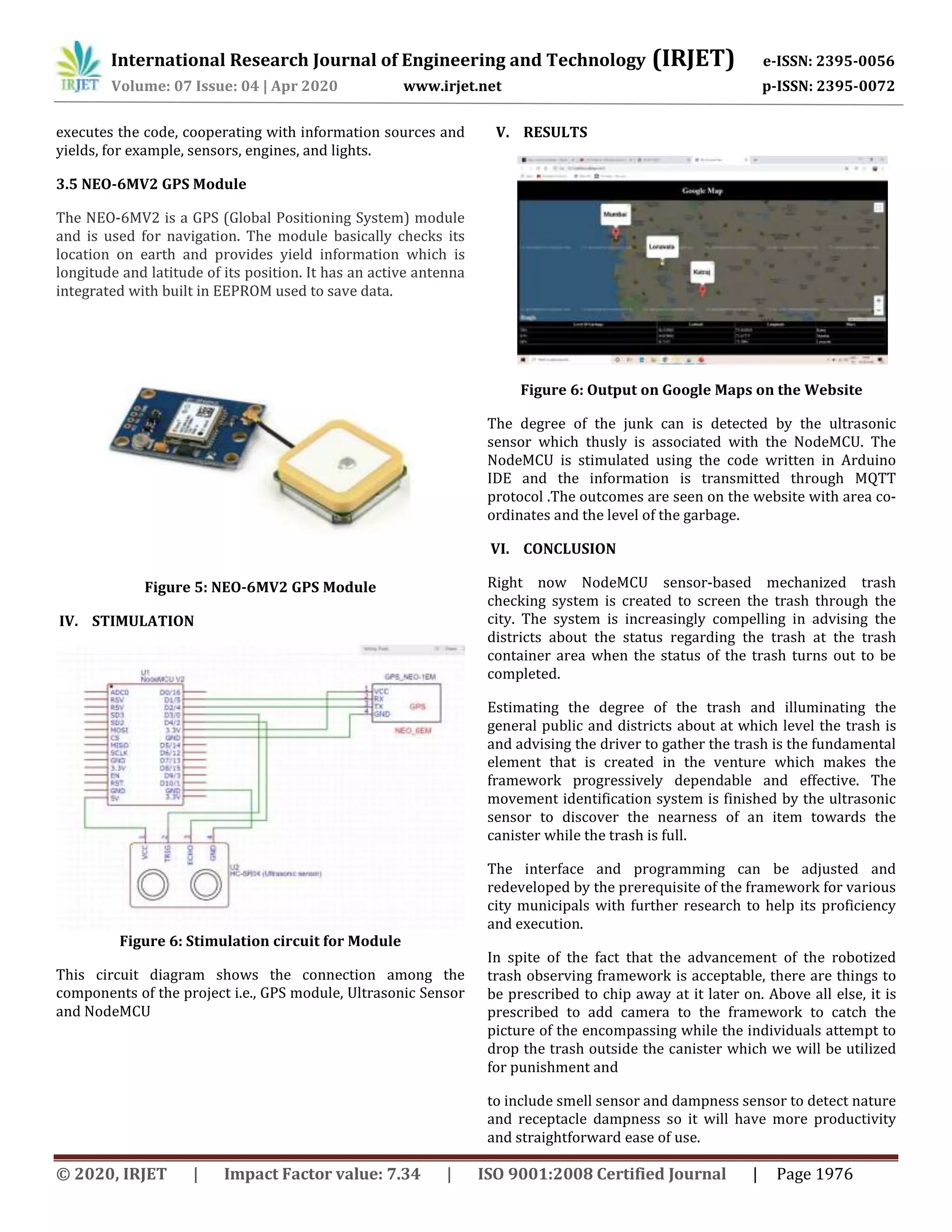 IRJET - Smart Garbage Monitoring System using NodeMCU | PDF IRJET - Smart Garbage Monitoring System using NodeMCU | PDF
