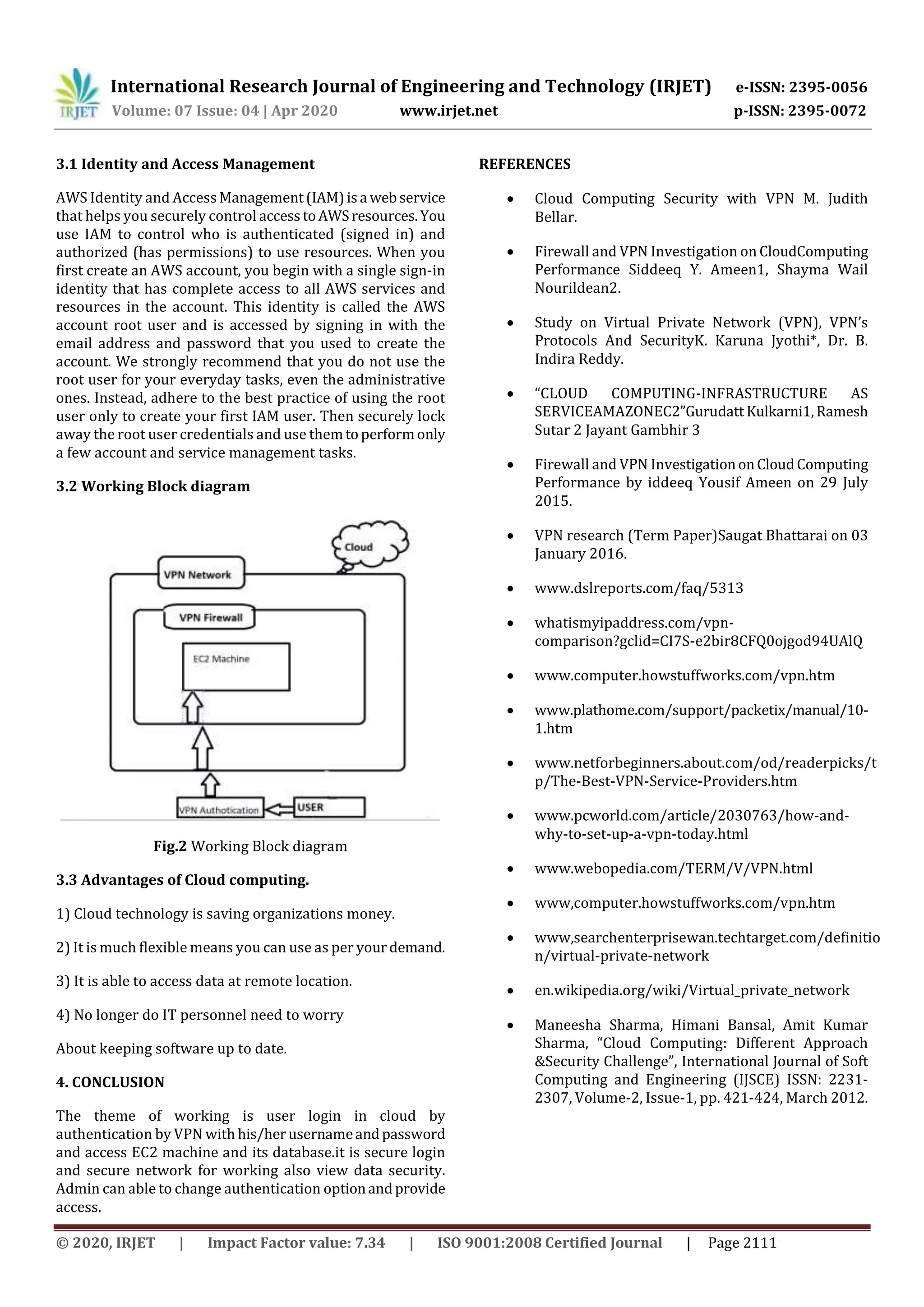IRJET - Cloud based Datacenter in Virtual Private Network | PDF
