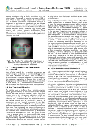 IRJET- Pose Varying Face Recognition: Review | PDF