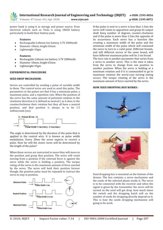 IRJET- The Modernization of Agriculture using UAV | PDF