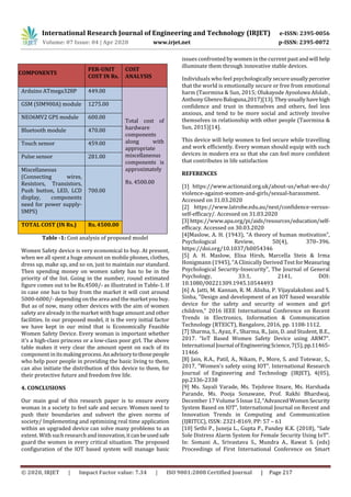 IRJET- Modern Era and Security of Women: An Intellectual Device | PDF