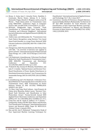 IRJET - Fault Detection and Classification in Transmission Line by ...