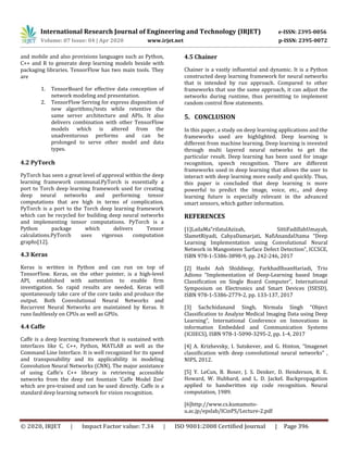 IRJET - Deep Learning Applications and Frameworks – A Review | PDF