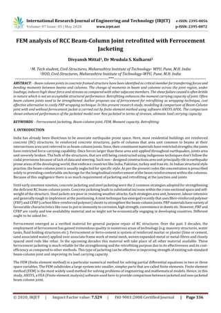 FINITE ELEMENT ANALYSIS OF BEAM COLUMN JOINT | PDF | Science