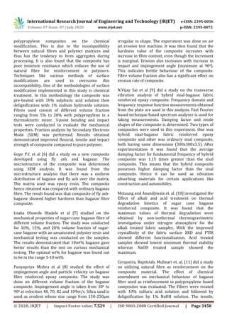 IRJET - A Review on Multi-Layered Armour using Sugarcane Bagasse Waste ...