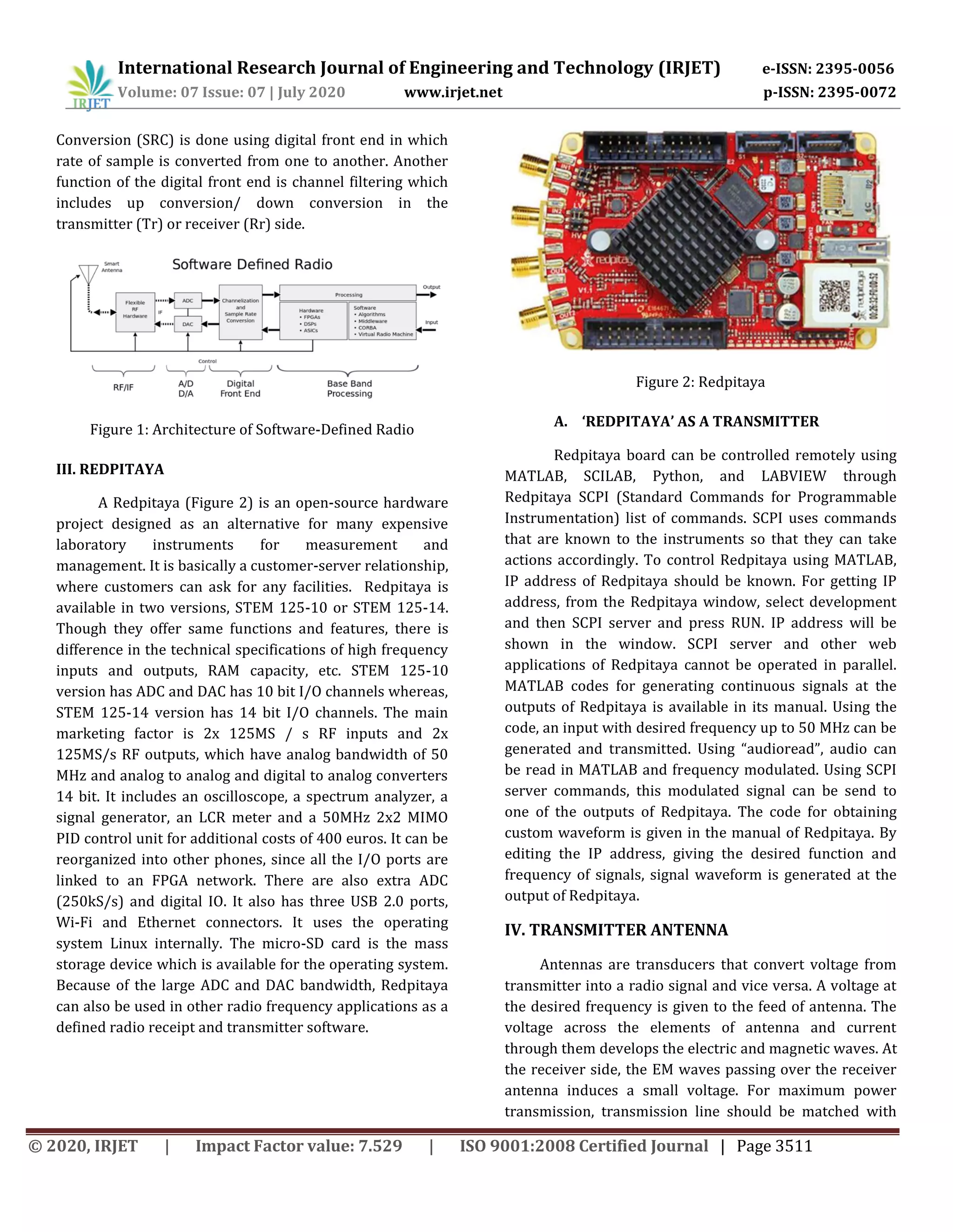 IRJET - Software-Defined Radio using ‘Redpitaya’ | PDF