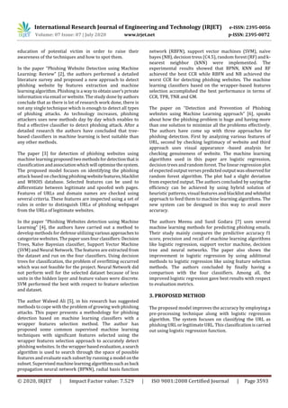 IRJET - An Automated System for Detection of Social Engineering Phishing Attacks using Machine ...