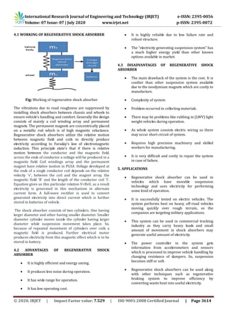IRJET - Regenerative Shock Absorber | PDF