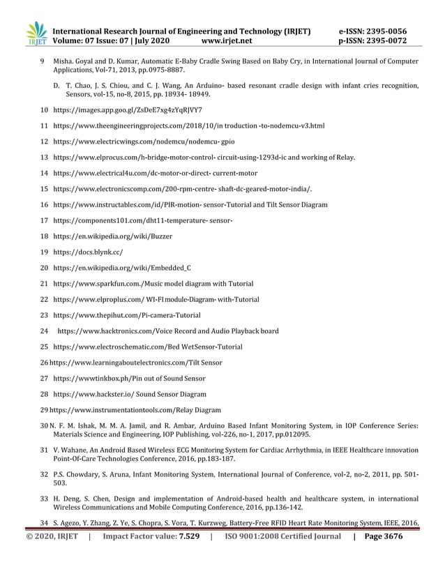 IRJET - Doting: Smart Infantary Bassinet using Real Time System | PDF