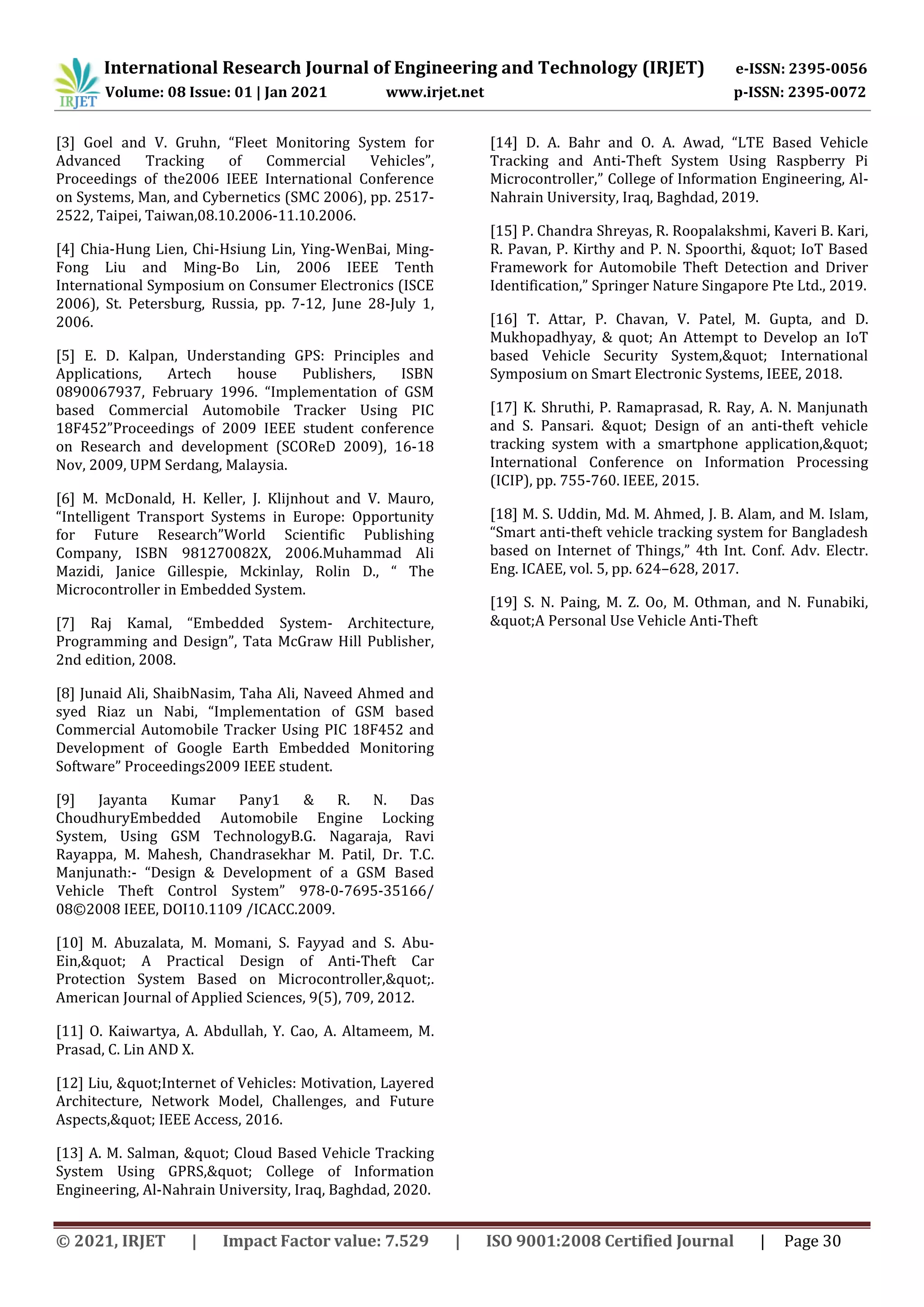 IRJET - Automobile Enhanced Security System using LabVIEW based on IoT | PDF