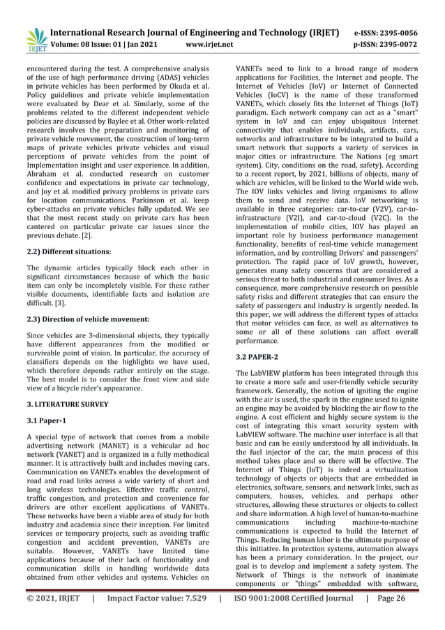 IRJET - Automobile Enhanced Security System using LabVIEW based on IoT | PDF
